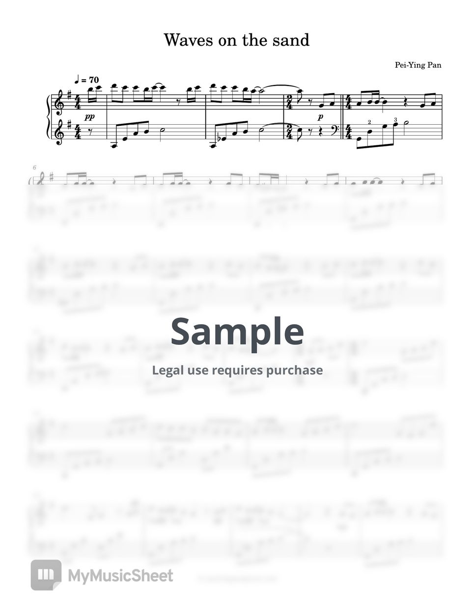 Pei-Ying Pan - Waves on the sand Sheets