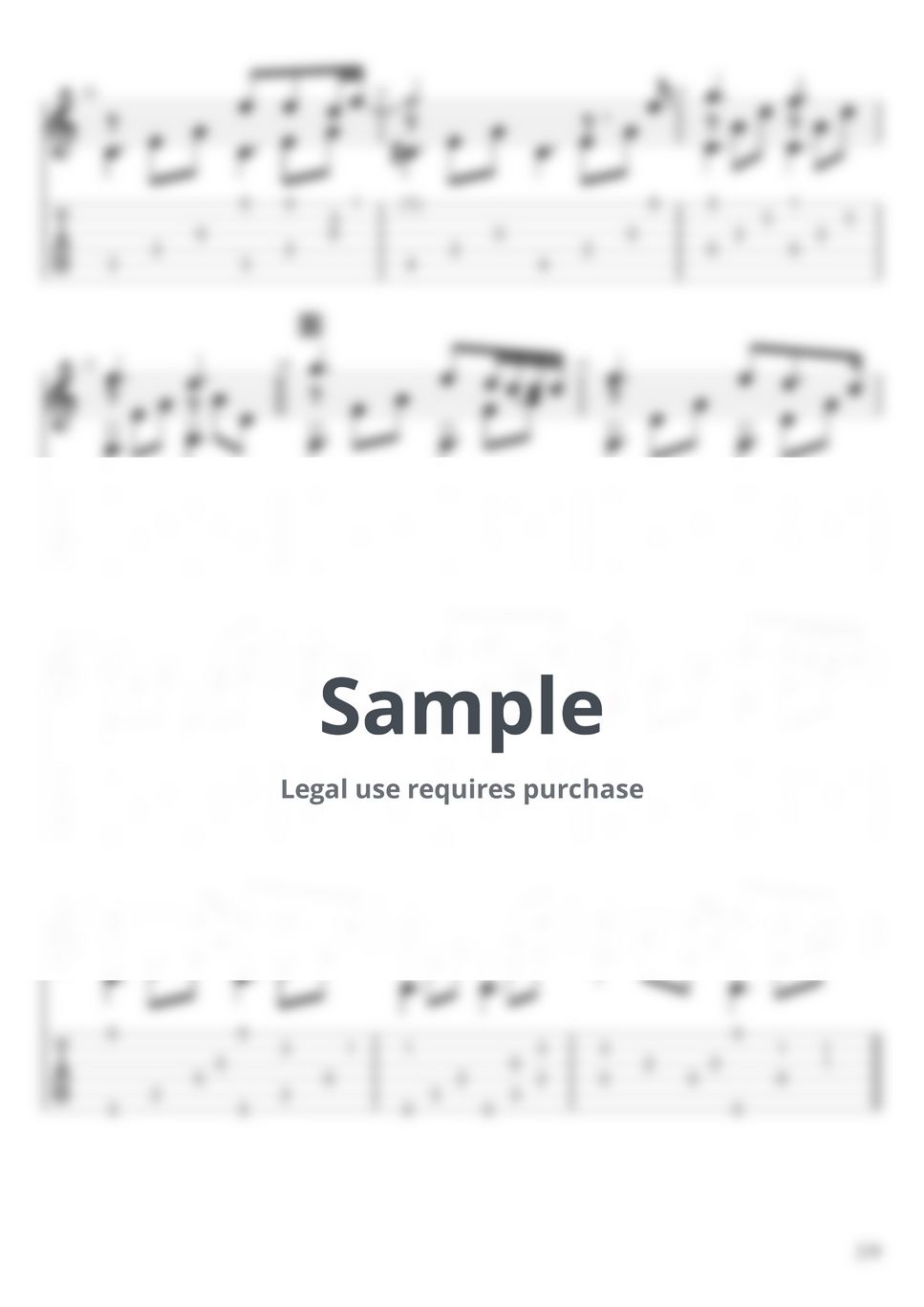 Hikaru Utada - A Flower of No Color (Fingerstyle) Sheet Music by u3danchou