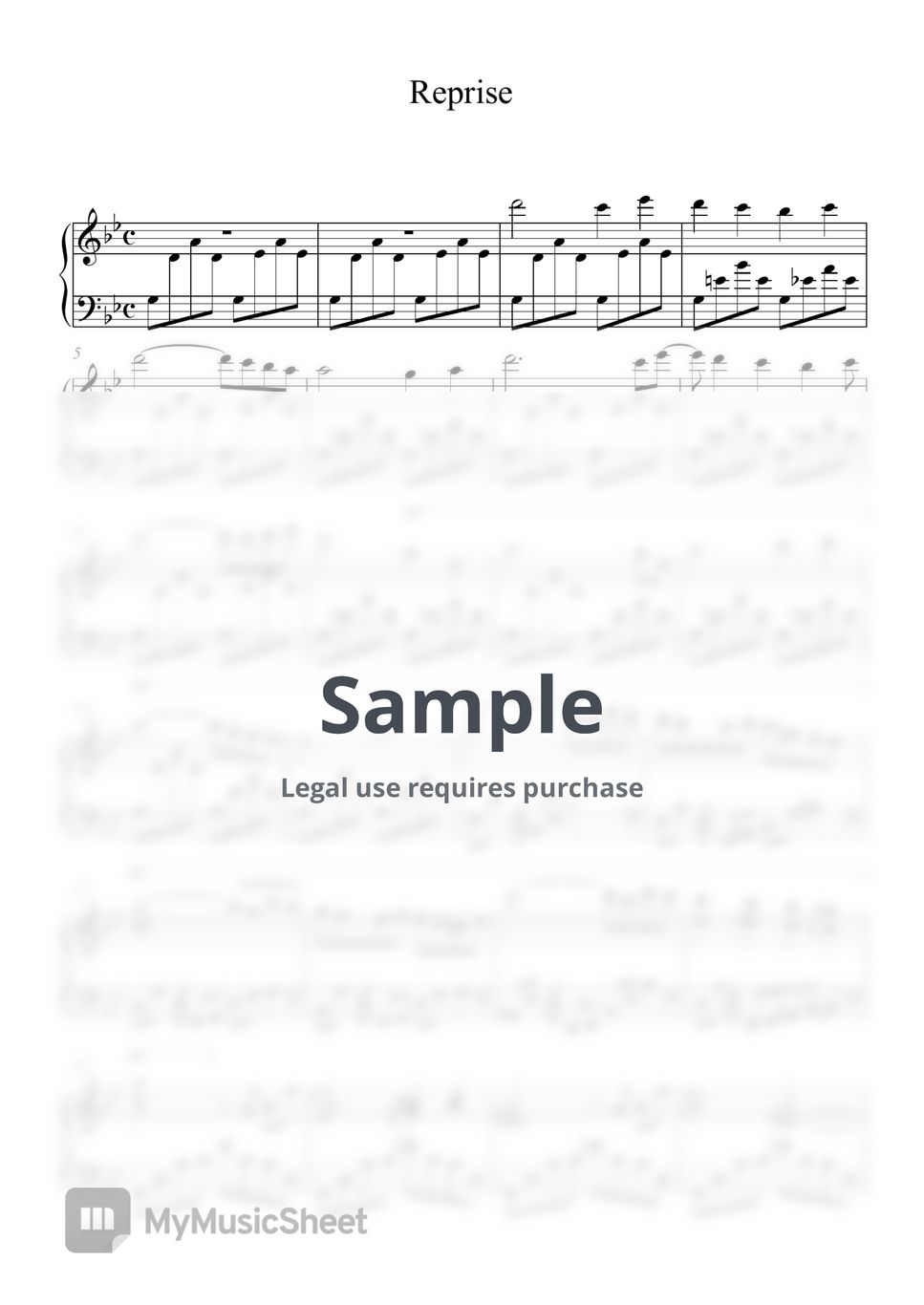 Shylium - Reprise 악보