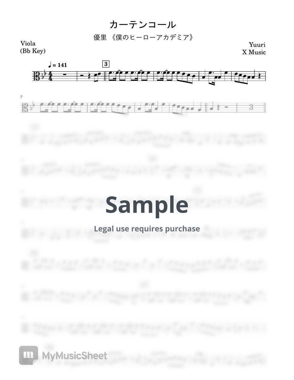 Yuuri - Curtain Call (My Hero Academia/僕のヒーローアカデミア/我的英雄學院/Bb.C.F Key ...