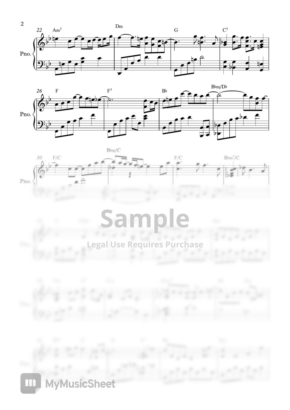 Jehwi (제휘) - Dear Moon [ My Mister 나의 아저씨 OST ] 楽譜 by PIANOiNU