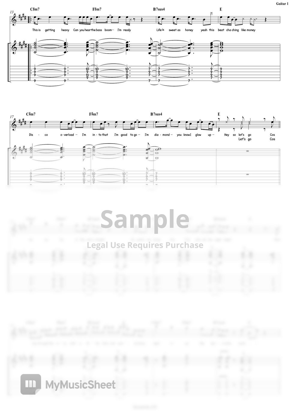 Bts Dynamite Guitar 악보