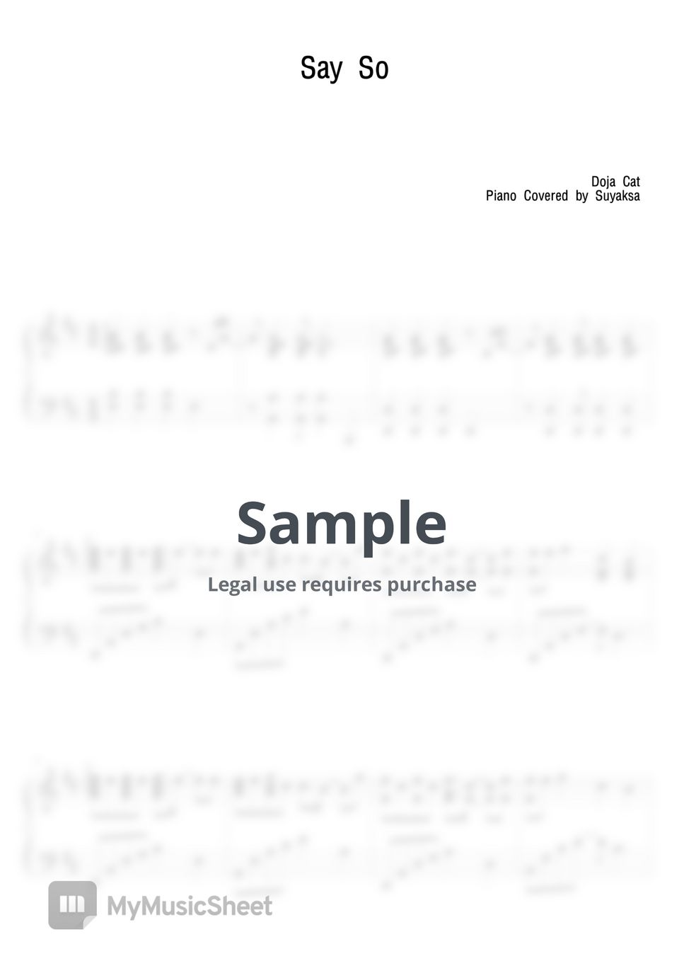 Doja Cat - say so Sheets by suyaksa