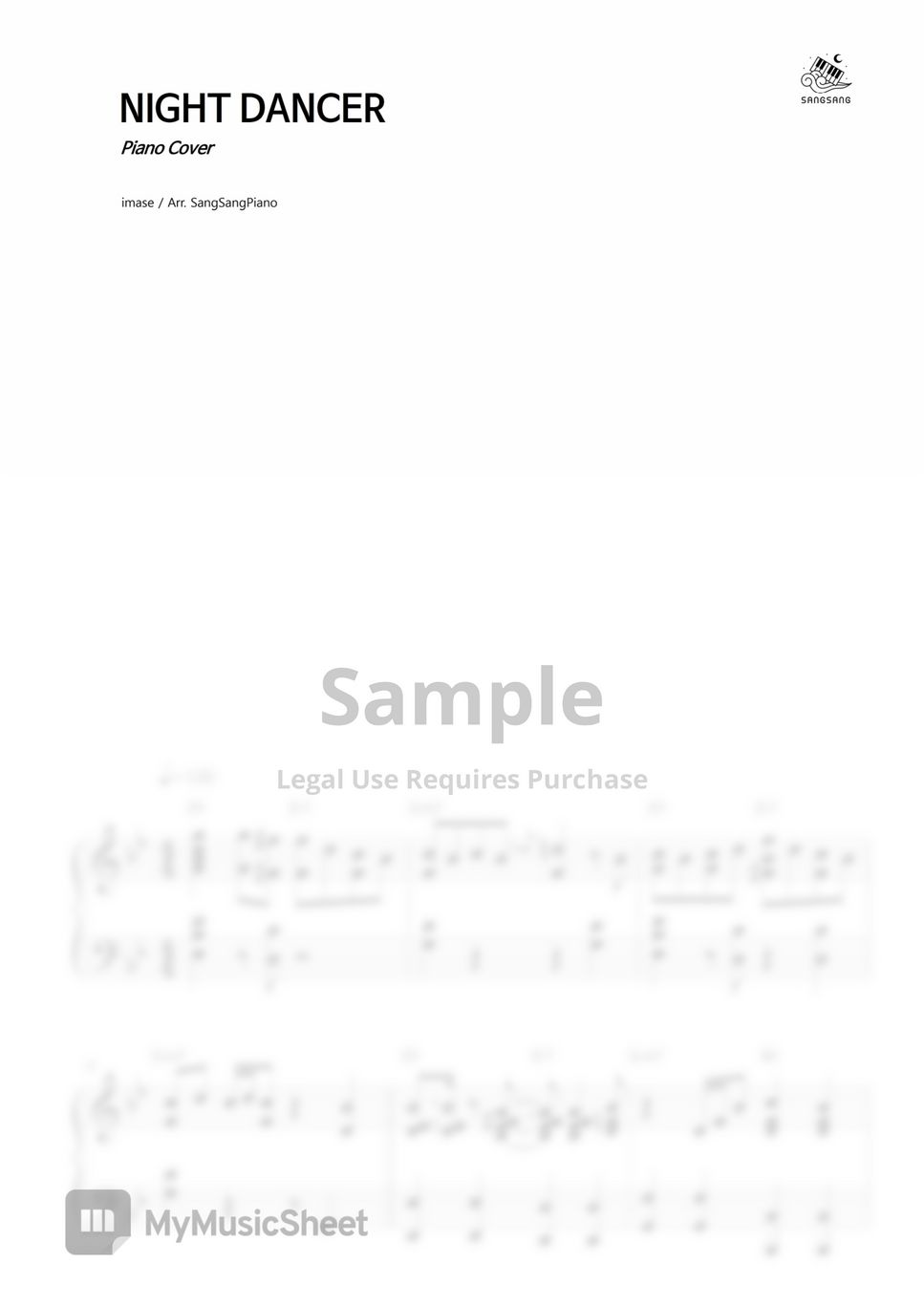 imase - Night Dancer Sheets by SangSangPiano
