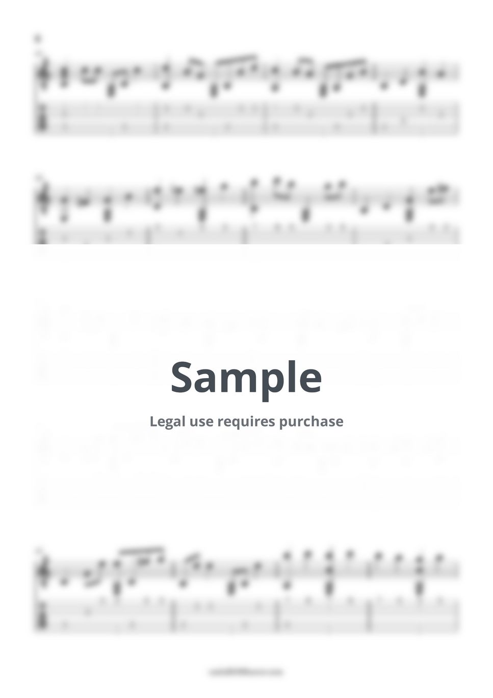 이토카시타로 - 이별만이 인생이다 (핑거스타일 기타) Sheet Music by Caclo