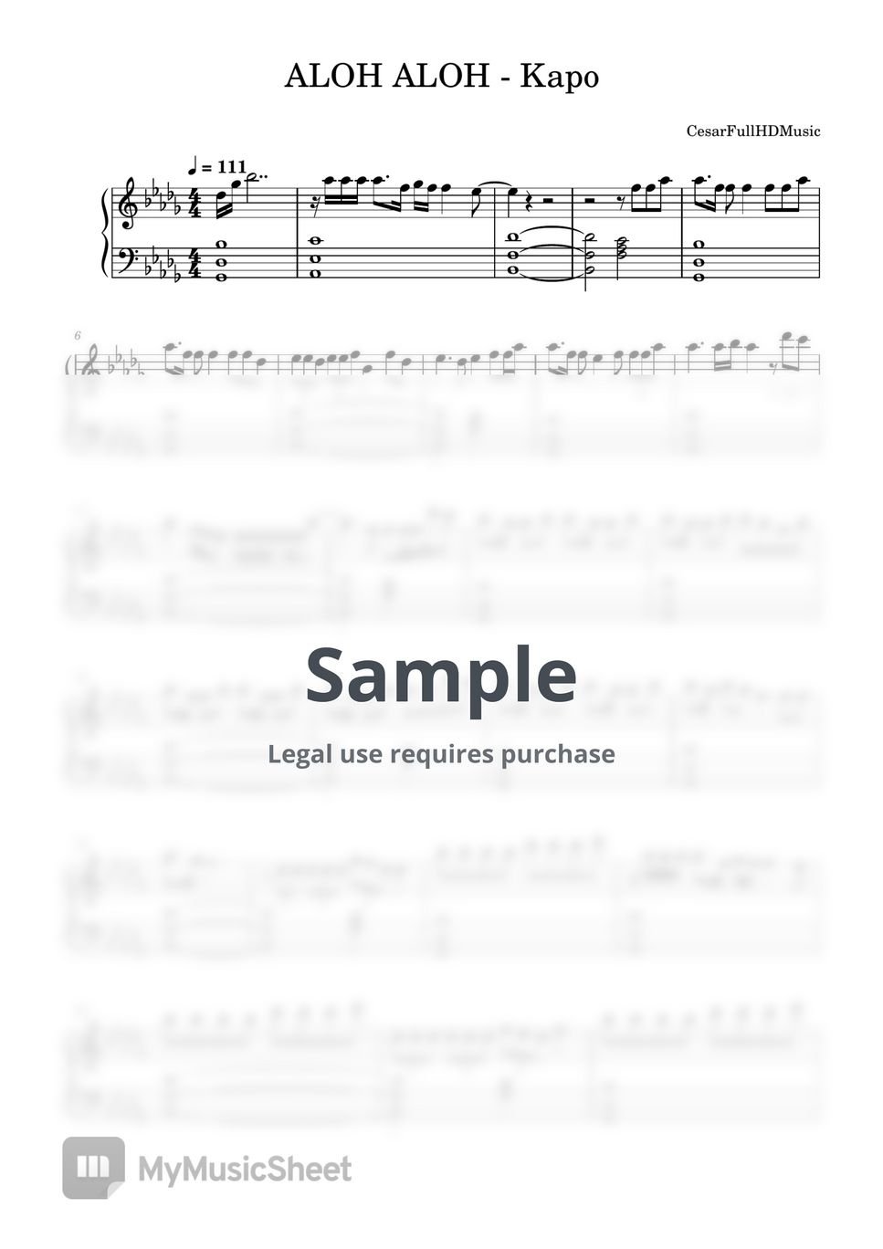 Kapo - ALOH ALOH Sheets