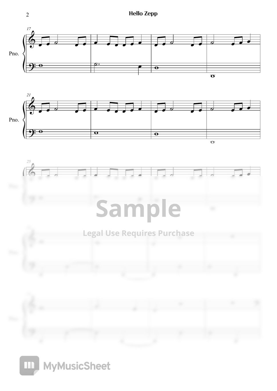 Saw - Hello Zepp Sheets by Right Now Piano