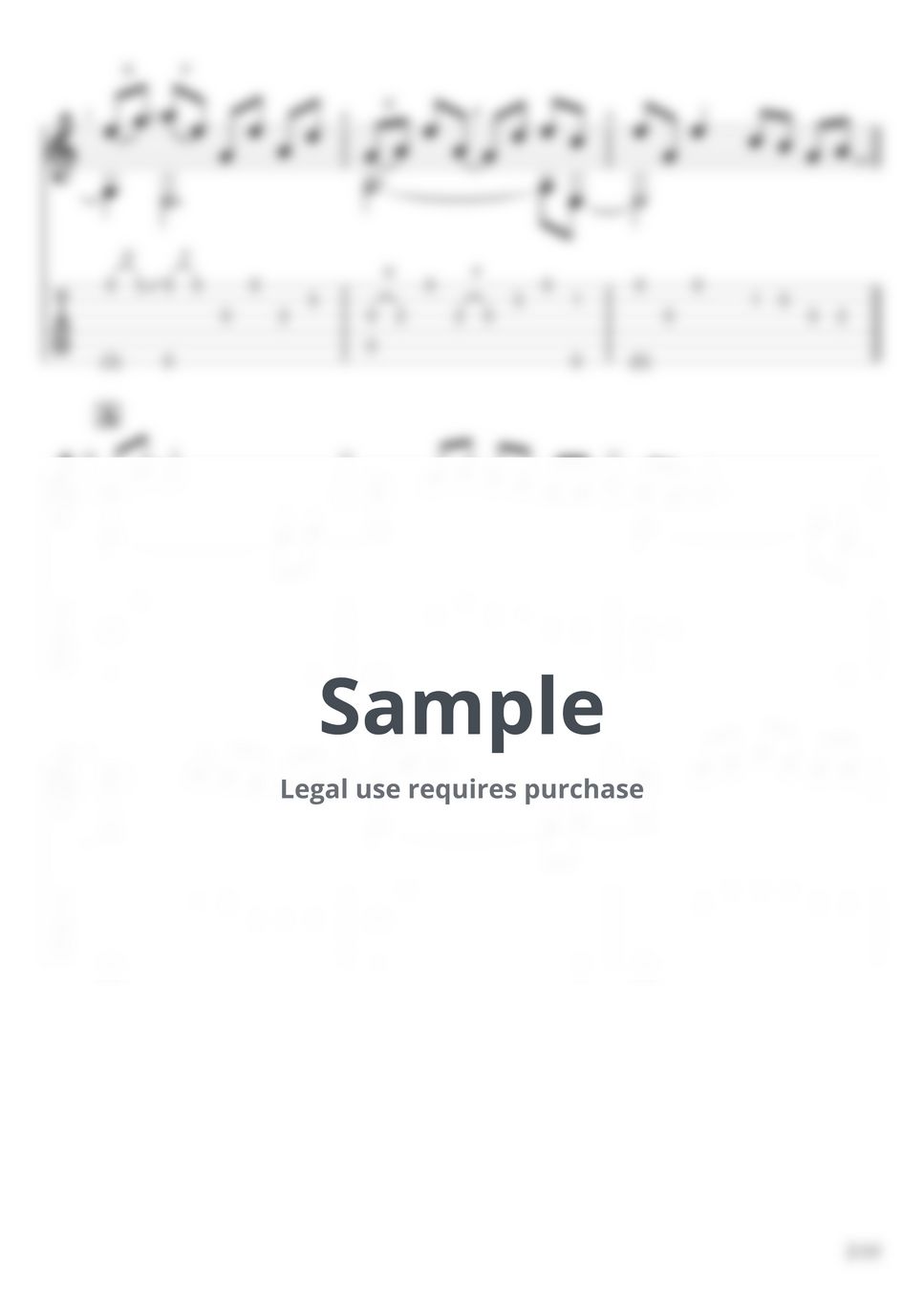 NOMELON NOLEMON - Midnight Reflection (Fingerstyle) Sheet Music by u3danchou