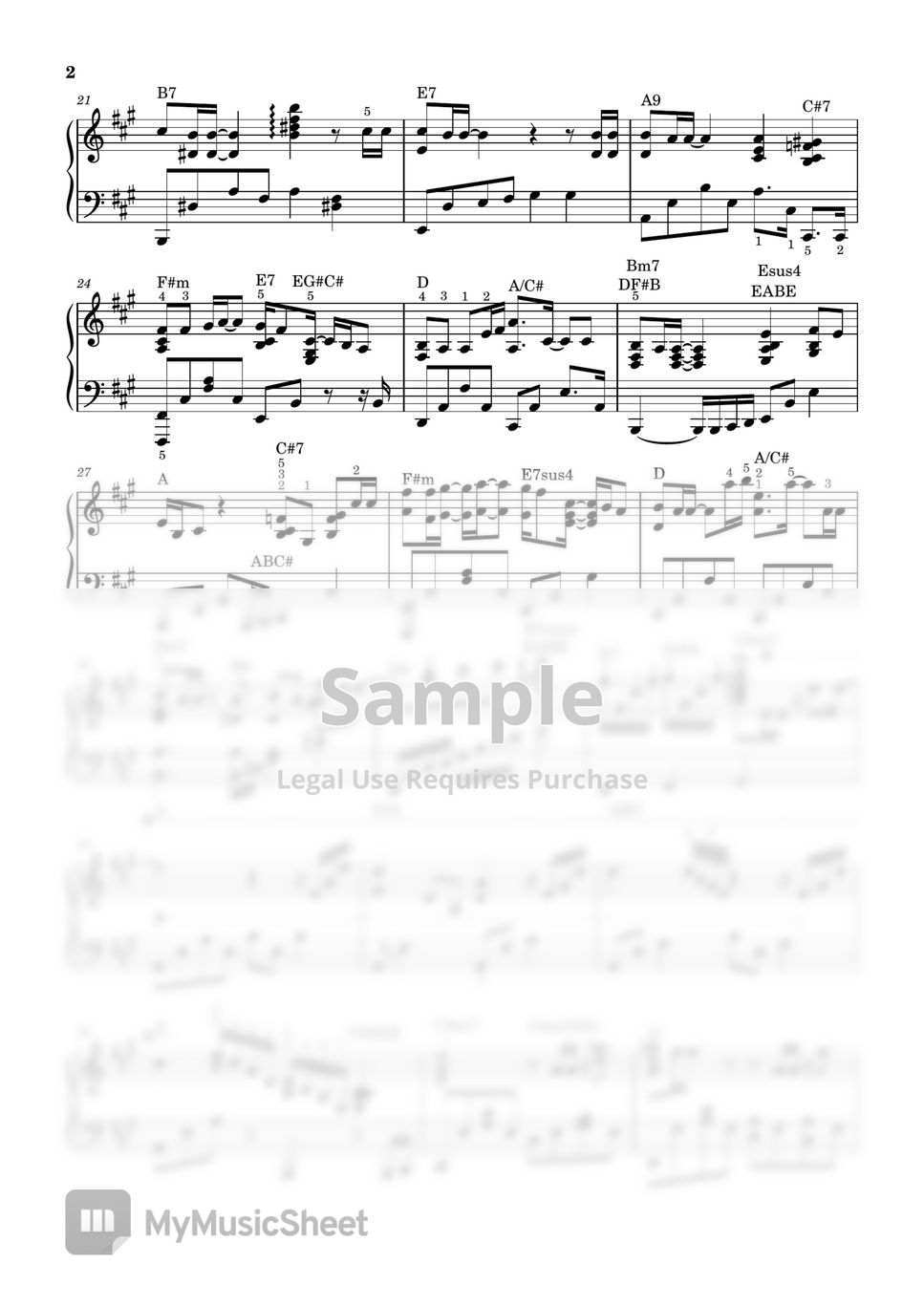 Anne Murray - You Needed Me (Piano Solo) Sheet Music by SangHeart Play