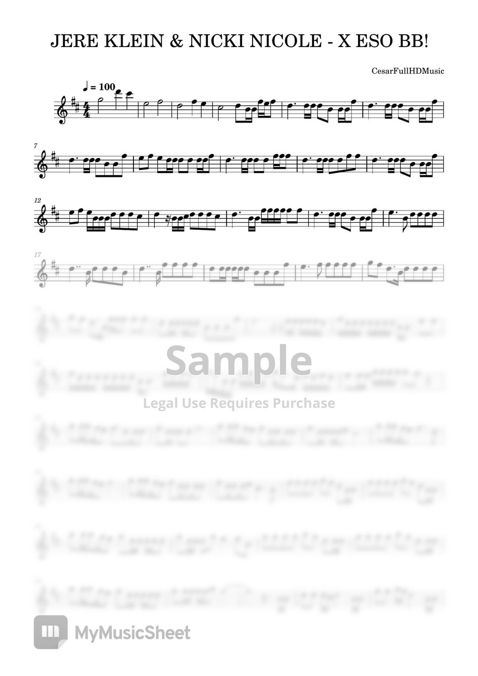 JERE KLEIN & NICKI NICOLE - X ESO BB! Sheets