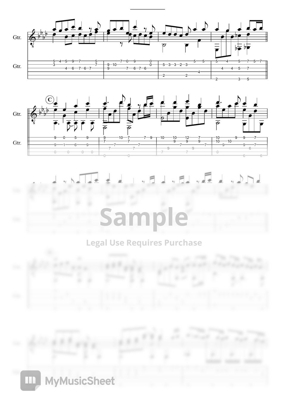 MISIA - Ai no Katachi feat. HIDE(GReeeeN) Sheets by Takajoe