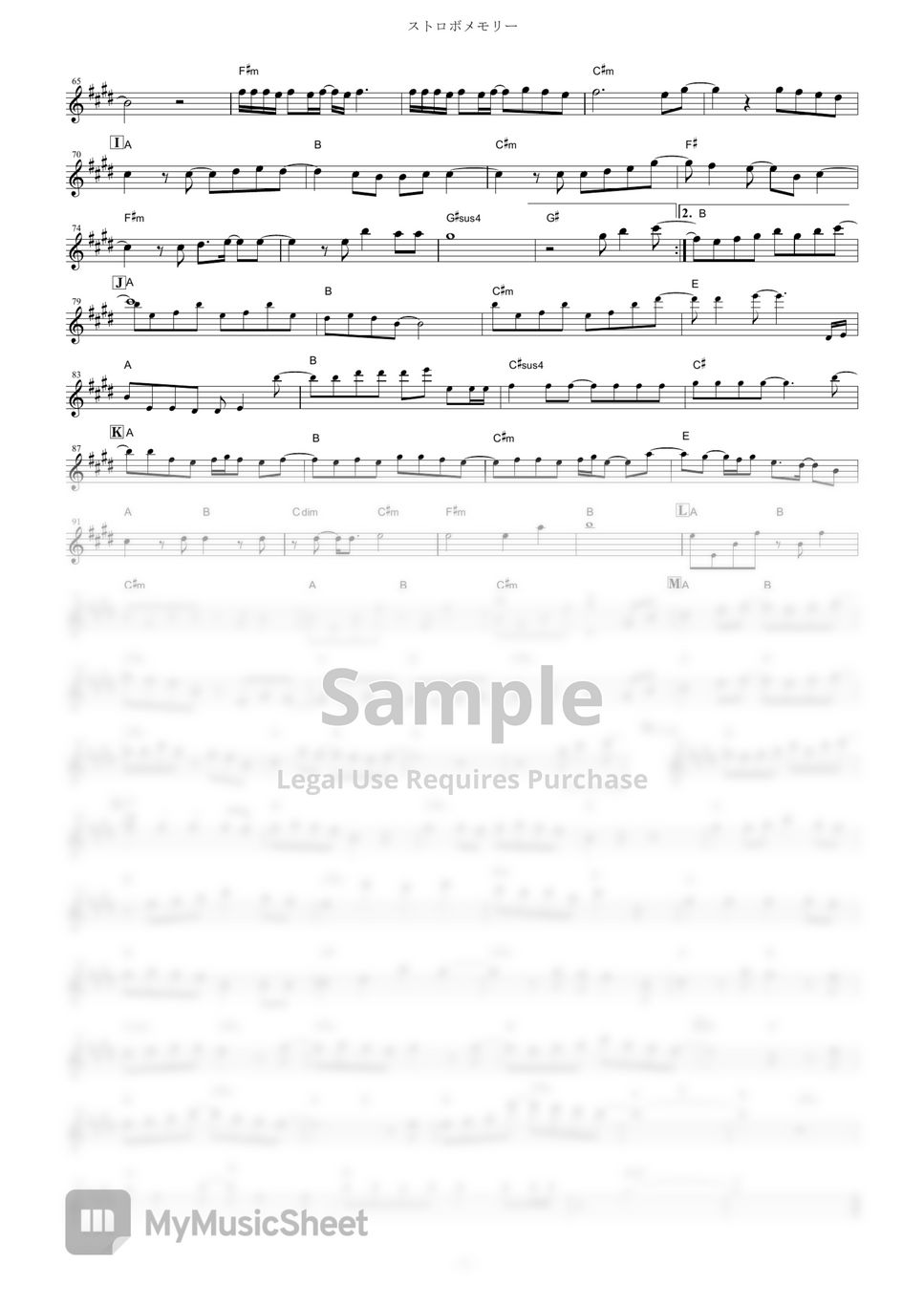 Maaya Uchida - Strobe Memory (SSSS.Dynazenon / in C) Sheet by muta-sax