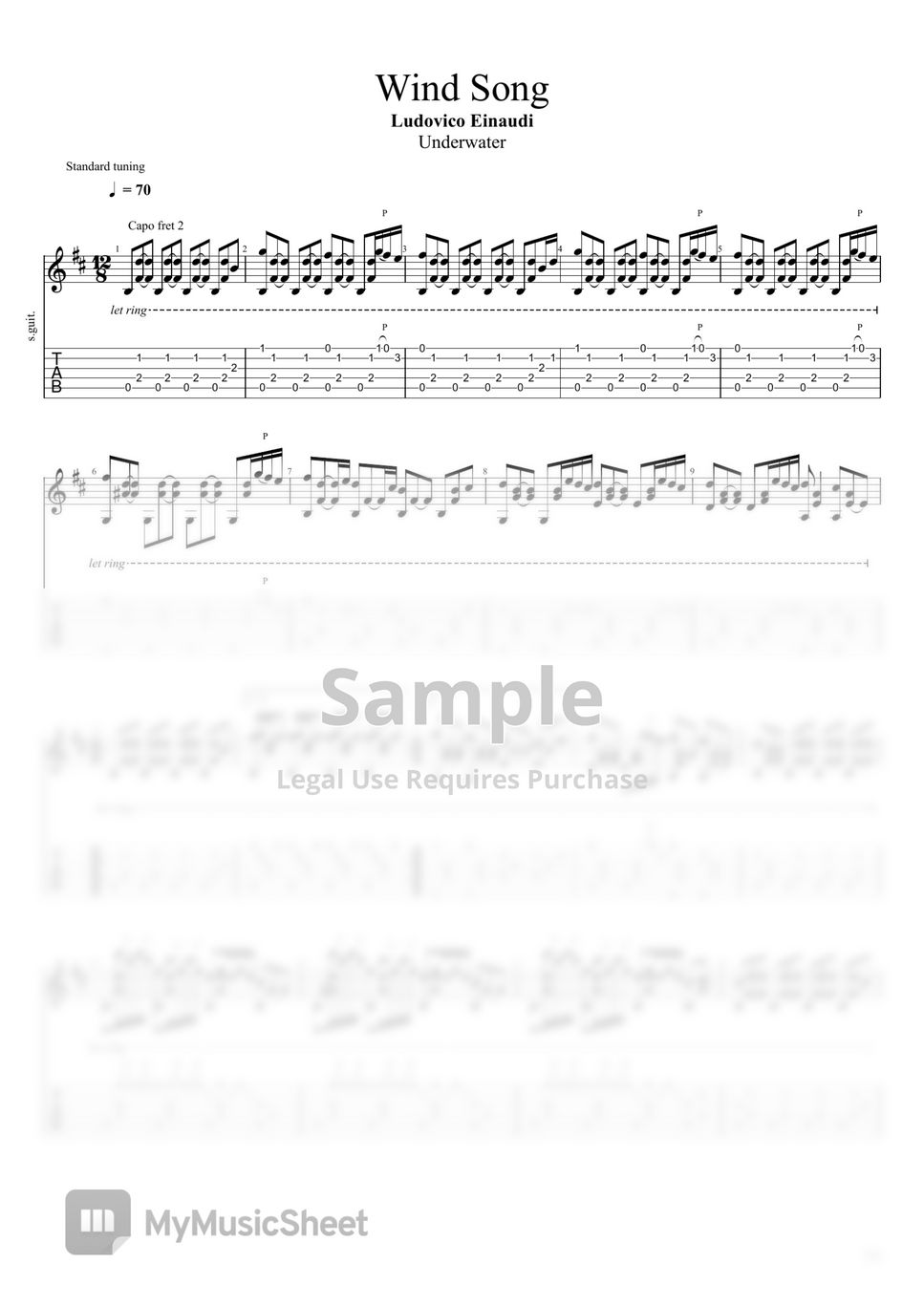 Ludovico Einaudi - Wind Song Sheets by Nico Music