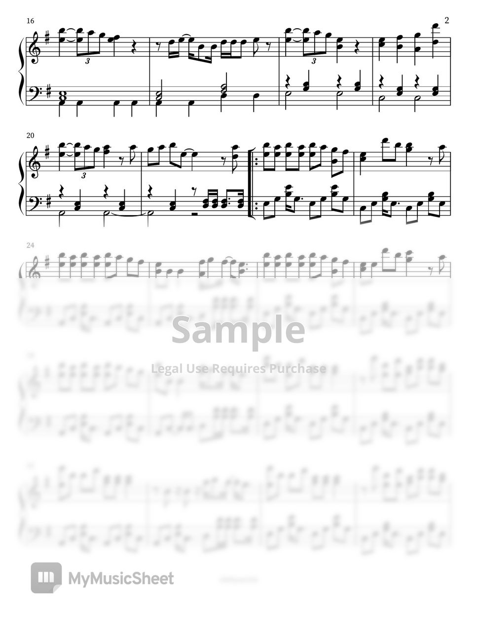 LE SSERAFIM(르세라핌) - Blue Flame Sheet Music by chihyun416