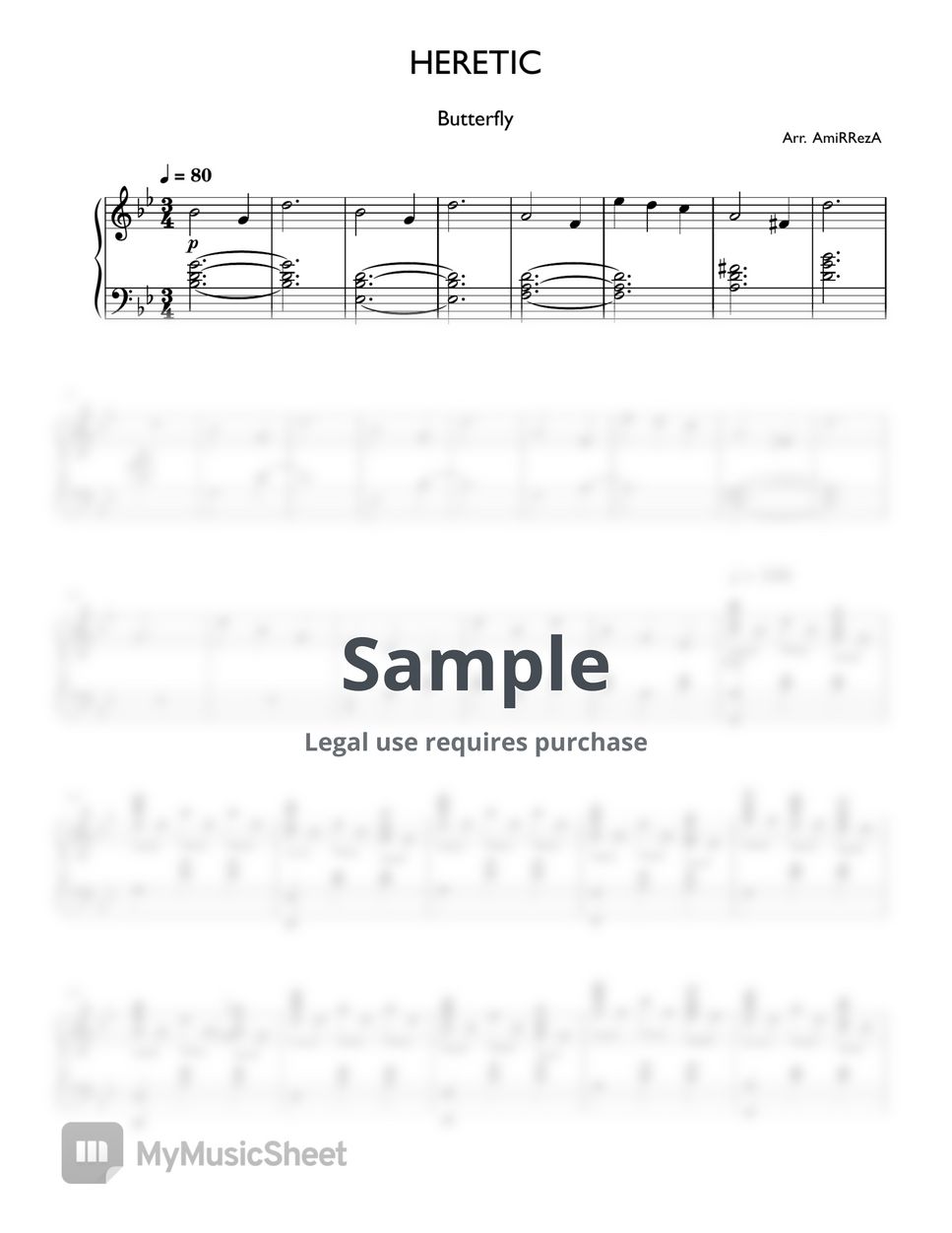 Chris Bacon - Butterfly (HERETIC) Sheets by AmiRRezA