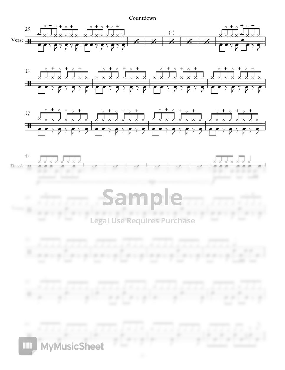 Rush - Countdown Sheets by Evan Aria Serenity