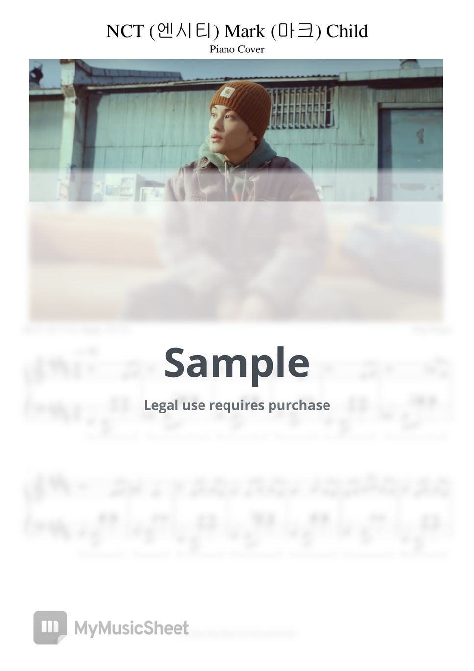 NCT (엔시티) Mark (마크) - Child Lembar Musik by Pop Piano