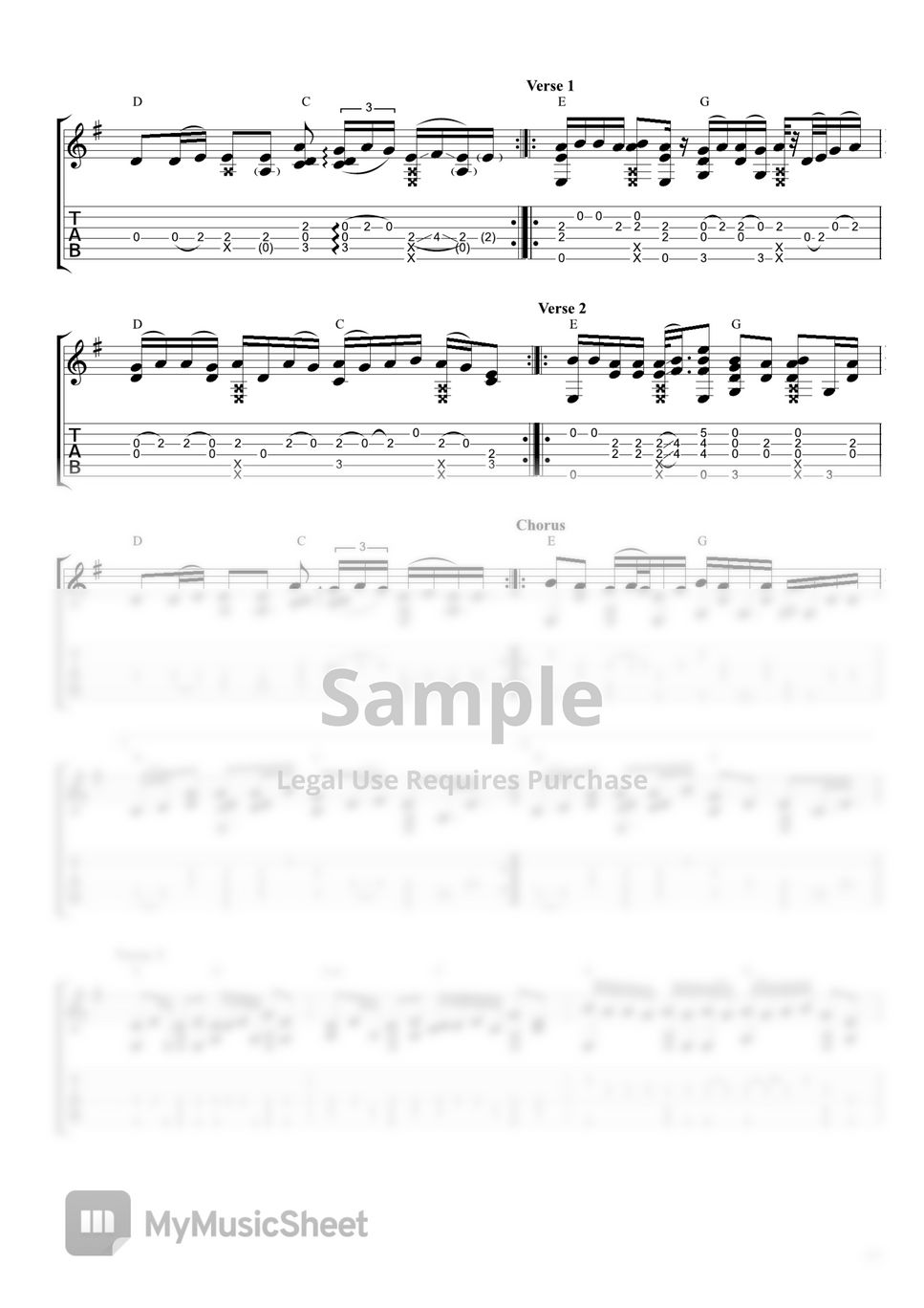 Lil Nas X Ft. Billy Ray Cyrus | Fingerstyle Guitar - Old Town Road 악보 ...