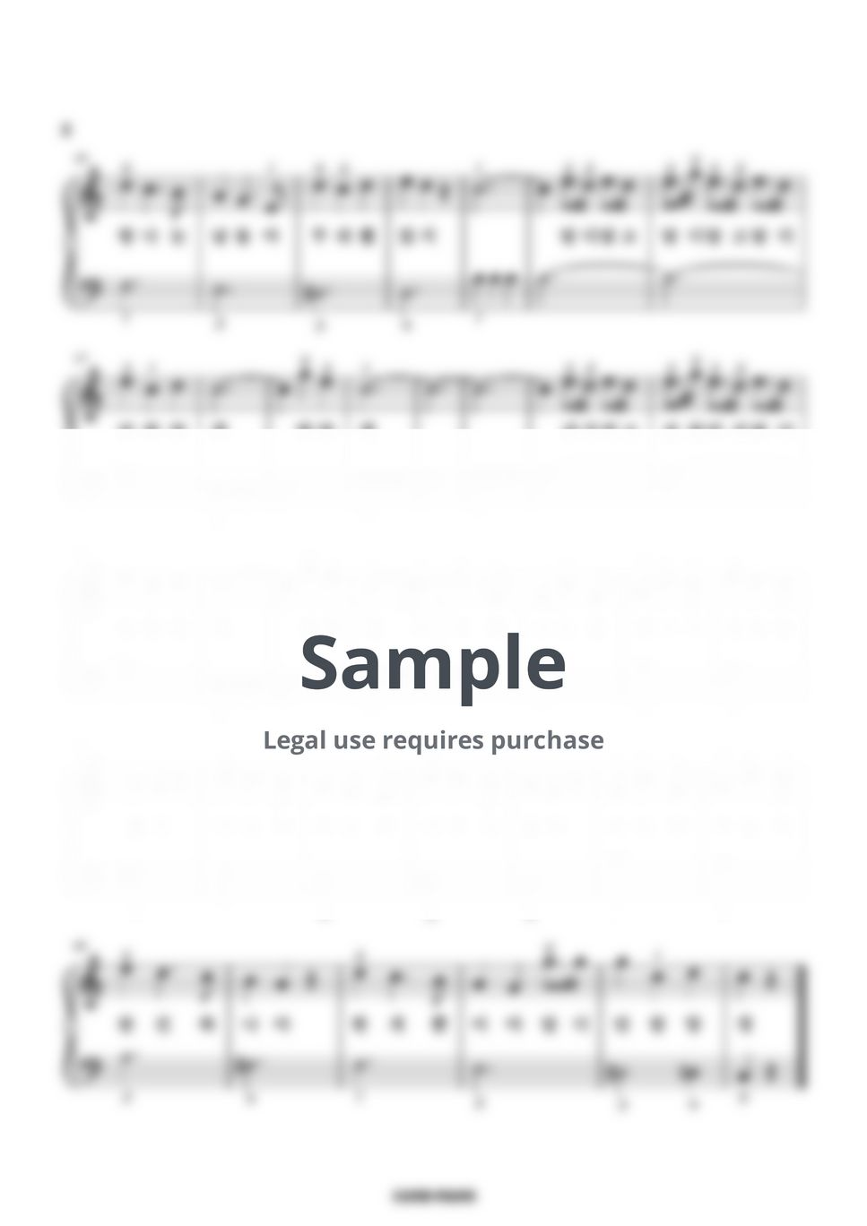 비비 (BIBI) - 밤양갱(Bam Yang Gang) (1절, 원조성+다장조, 가로악보+세로악보, 계이름 악보 포함 ...