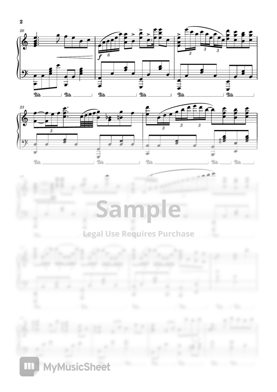 Go Shiina - Memory of the Lost Sheet Music by CoffeeBlack