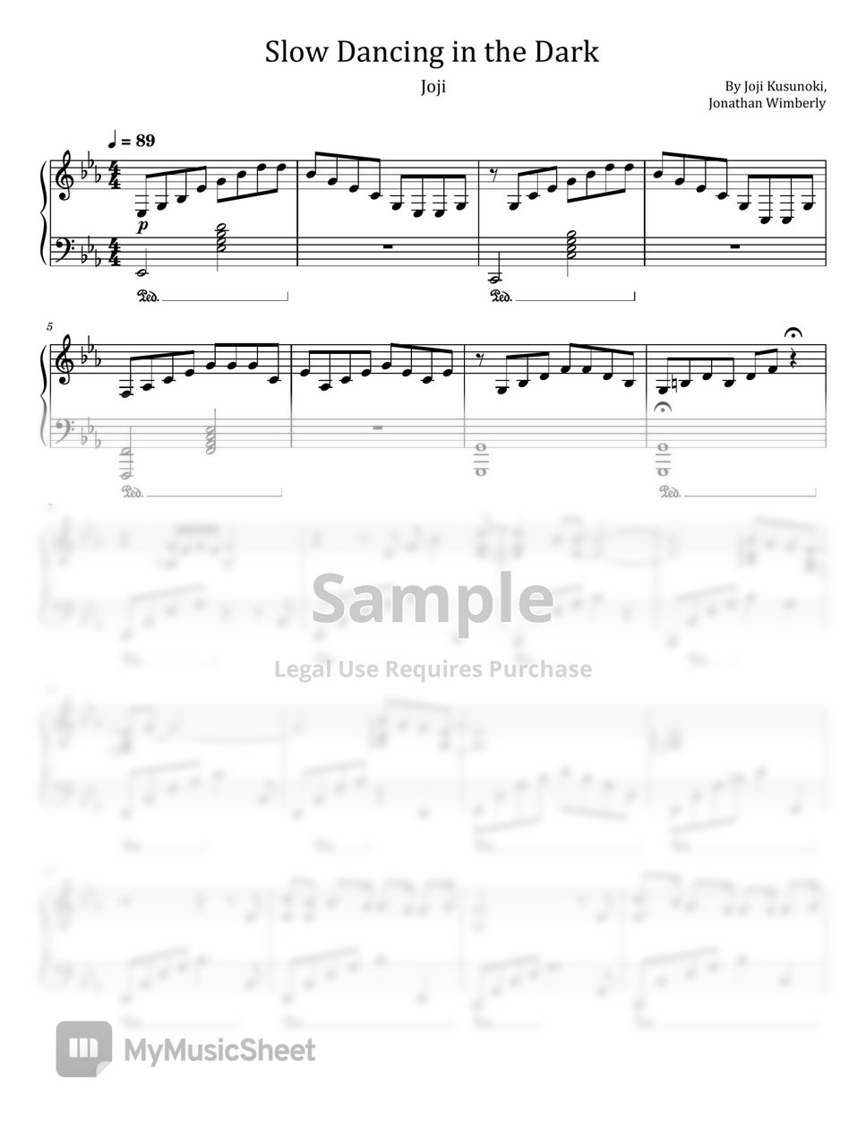 Joji Kusunoki, Jonathan Wimberly - Slow Dancing in the Dark (Joji - Slow Dancing in the Dark ...