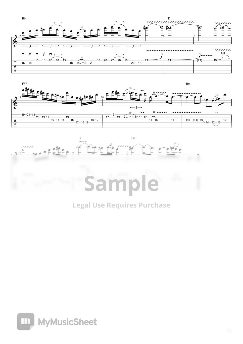 BLACKPINK - TALLY GUITAR SOLO Sheets by Alan Cheung