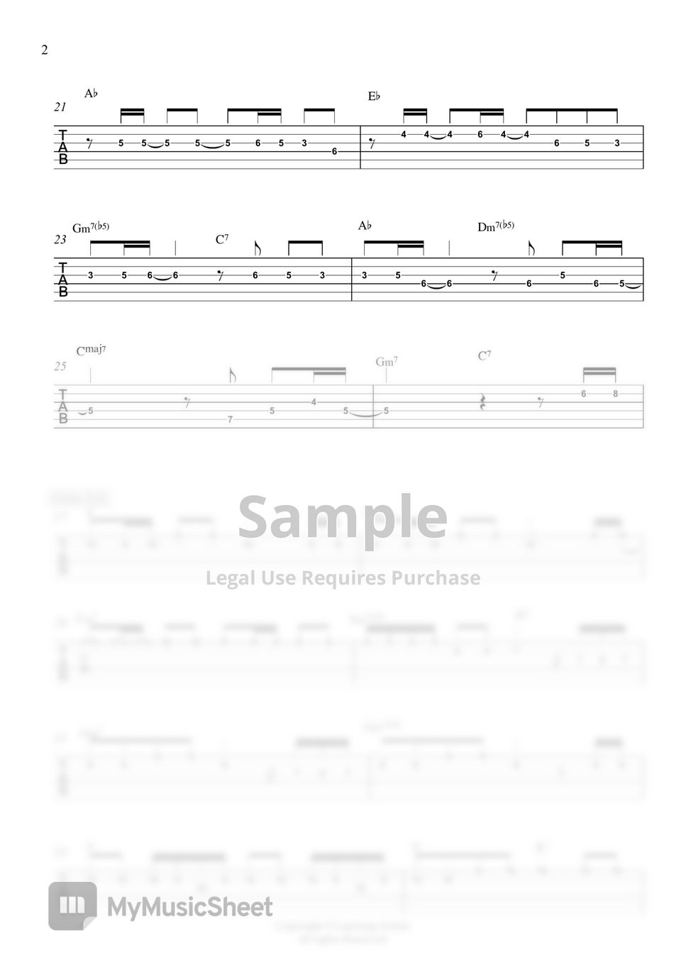 Gilbert O' Sullivan - Alone again (Naturally) Guitar Melody TAB Partitura