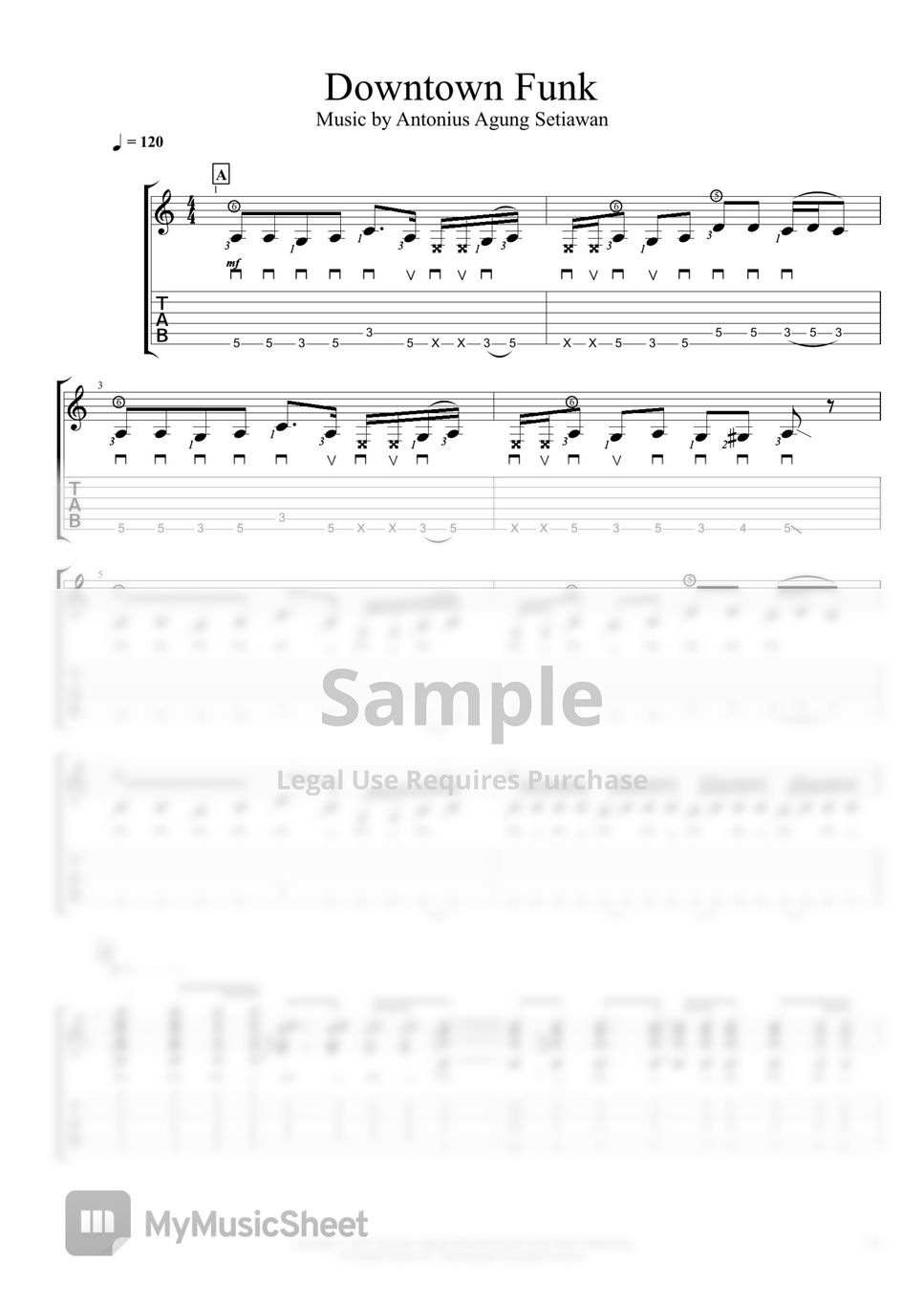 Antonius Agung Setiawan - Downtown Funk Sheets