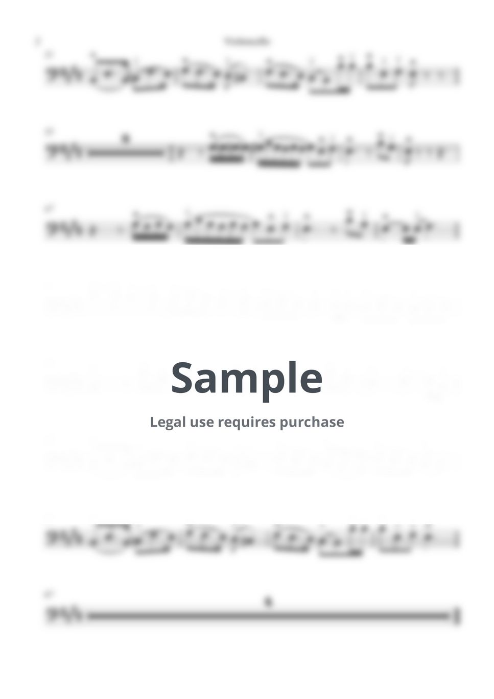 비비(BIBI) - 밤양갱(Bam Yang Gang)_Cello Solo Sheet Music by 한지성 (Han JiSung)
