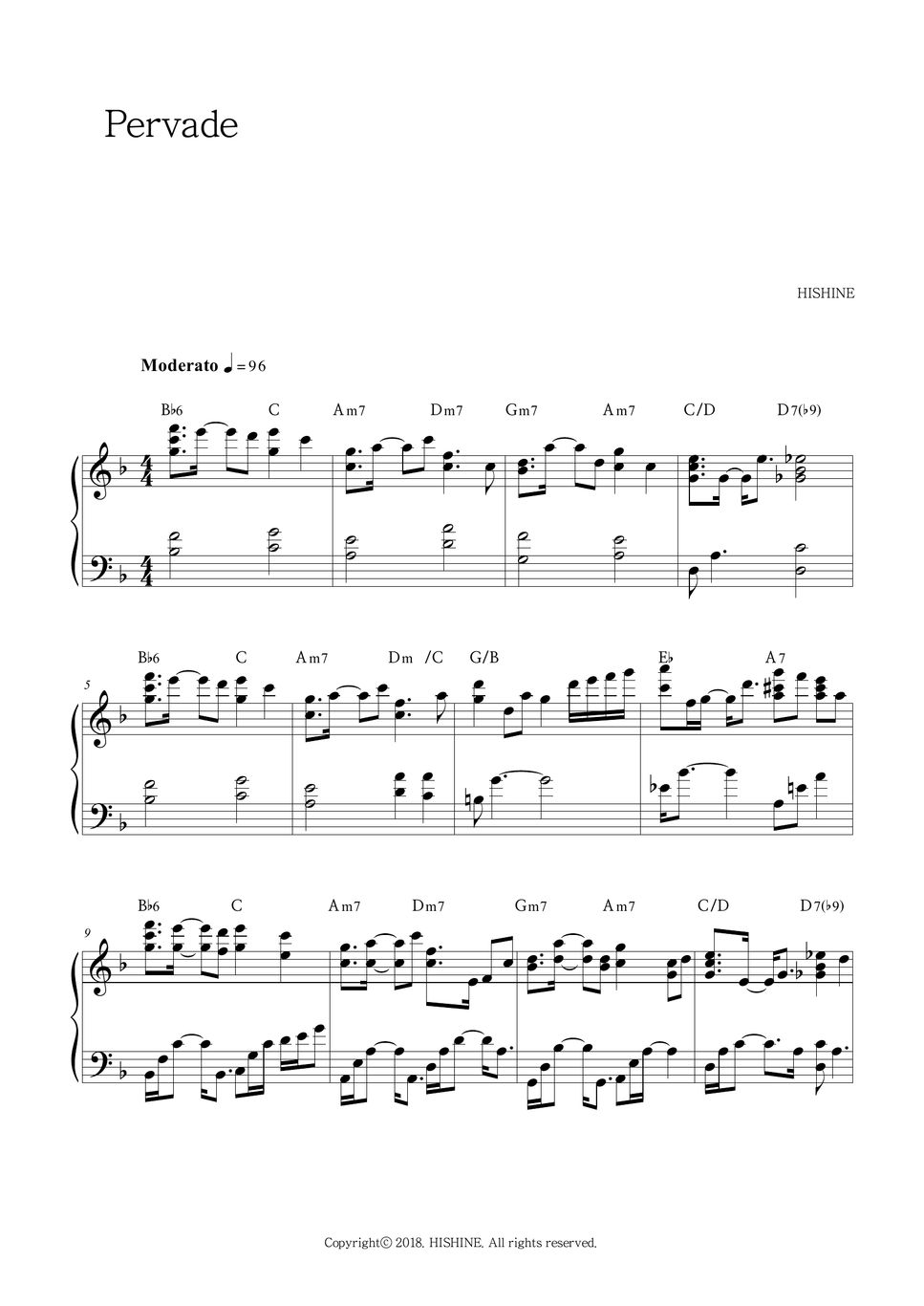 HISHINE - Pervade Sheet