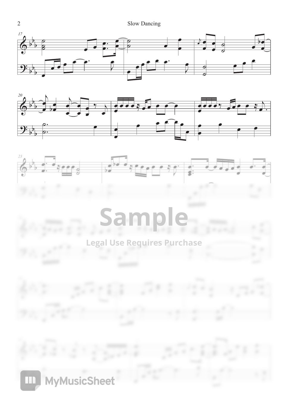 V - Slow Dancing Sheets by 데이바이피아노