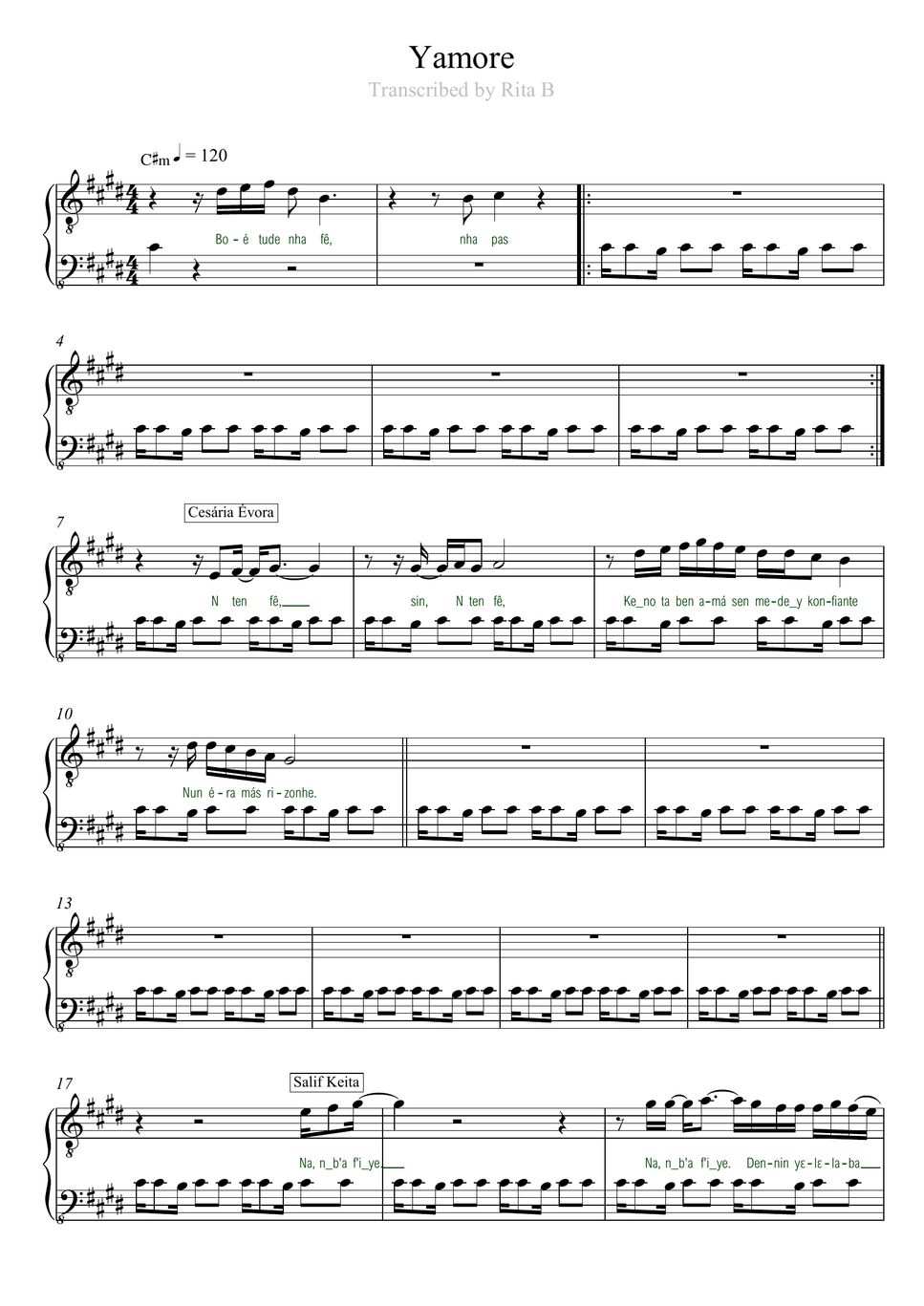 Moblack - Yamore Remix featuring Salif Keita & Cesária Evora (with ...