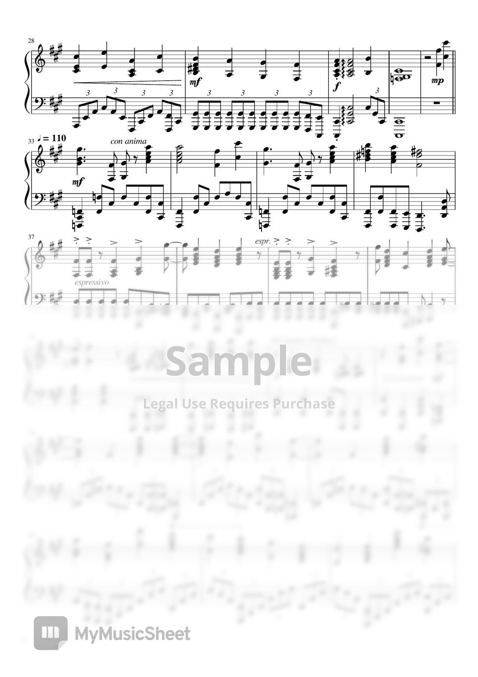 Elfen Lied OP - Lilium Sheet Music by PianoDeuss