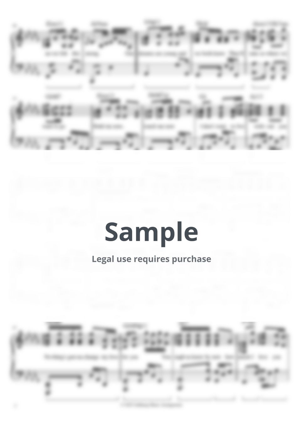 Cover by Candid Kibt - Nothing's Gonna Change My Love For You (Transcribed) Partition musicale ...