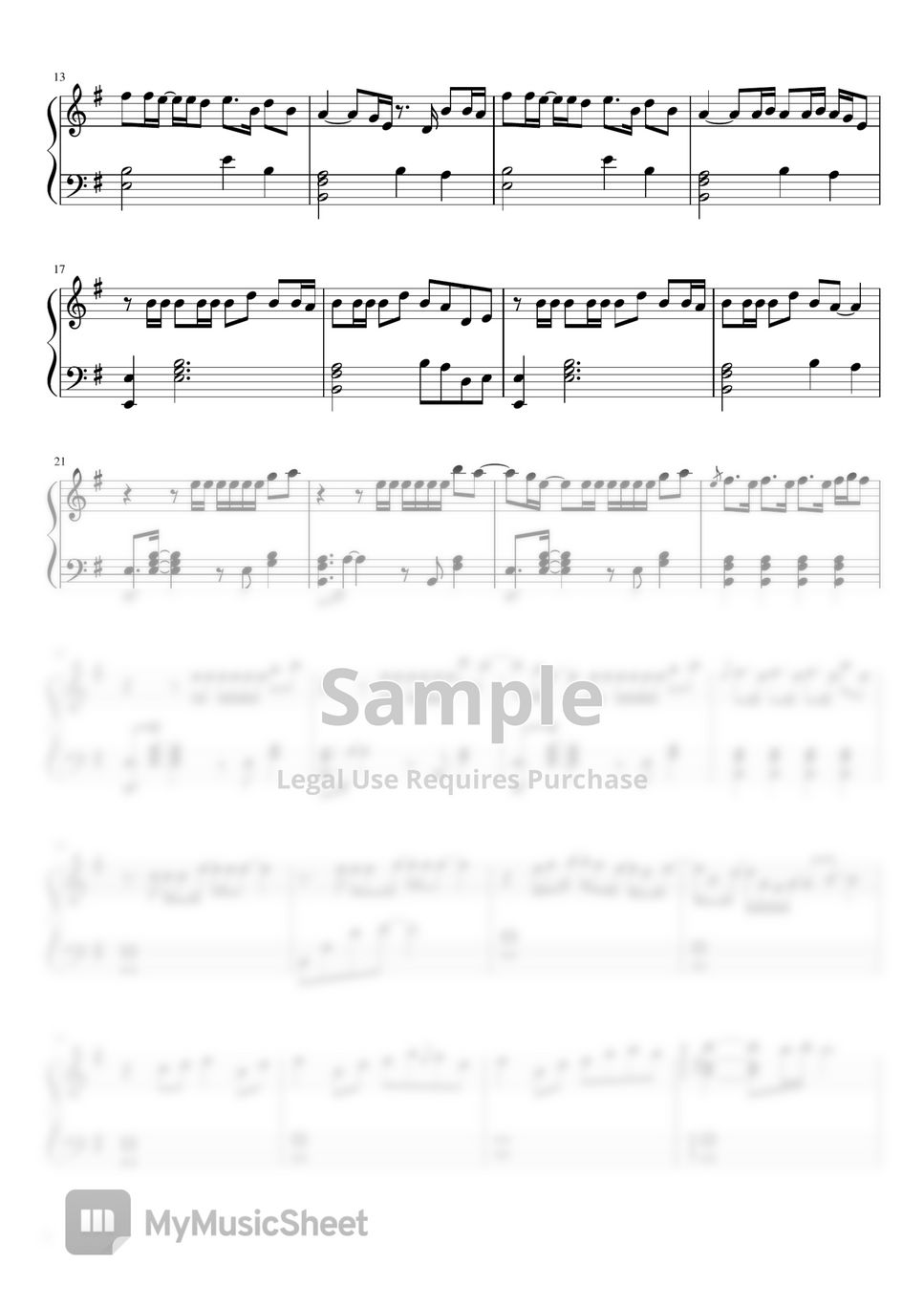 GOT7 - POISON Sheet Music by jinlody