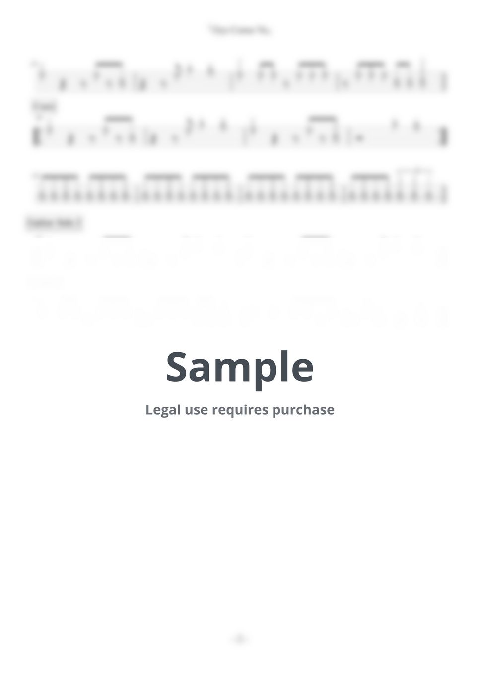 Carlos Santana - Oye Como Va (ベース譜/TAB譜のみ) 악보 by きどりん