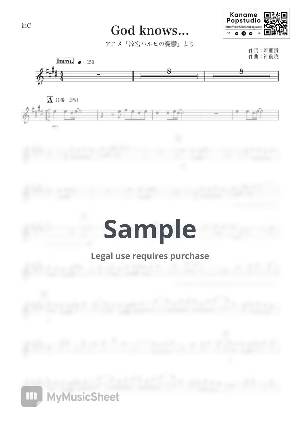 The Melancholy of Haruhi Suzumiya - God knows...(C) แผ่น by Kaname@Popstudio