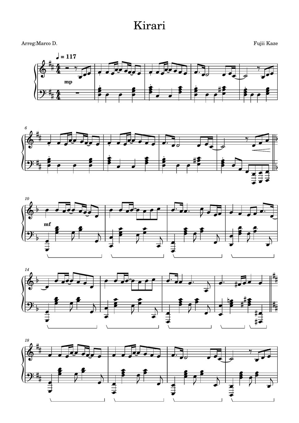 Fujii Kaze - Kirari Sheets by Marco D.