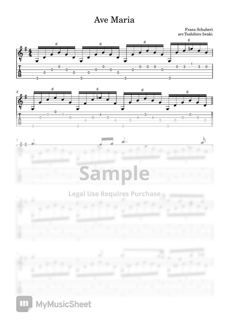 Ave Maria Guitar Tab Kr