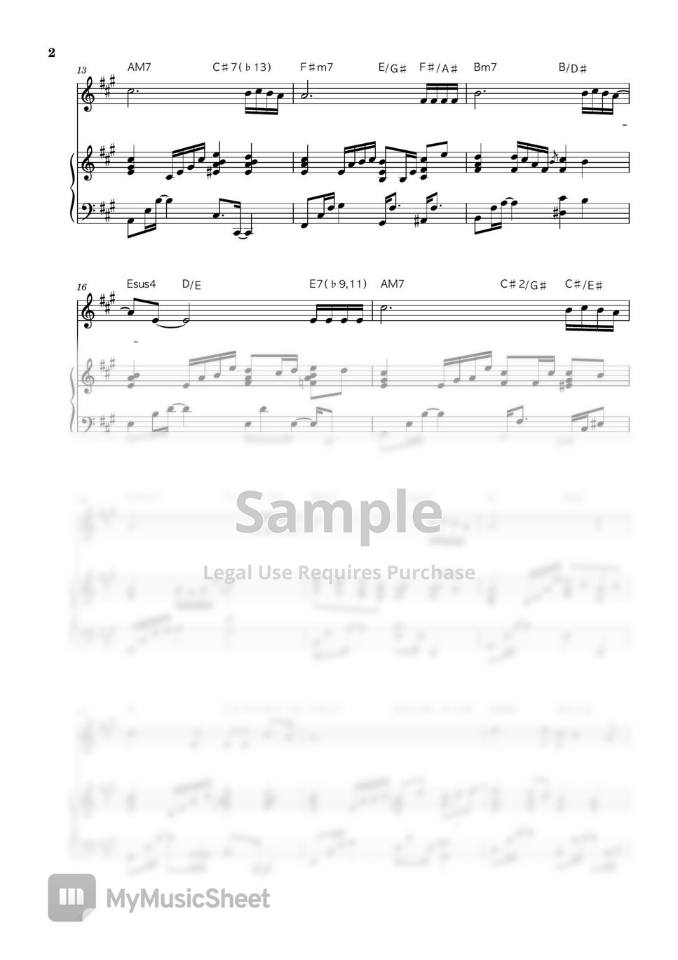 김성수 박제윤 사랑합니다 나의 예수님 A Key Sheet Music By 생명의건반