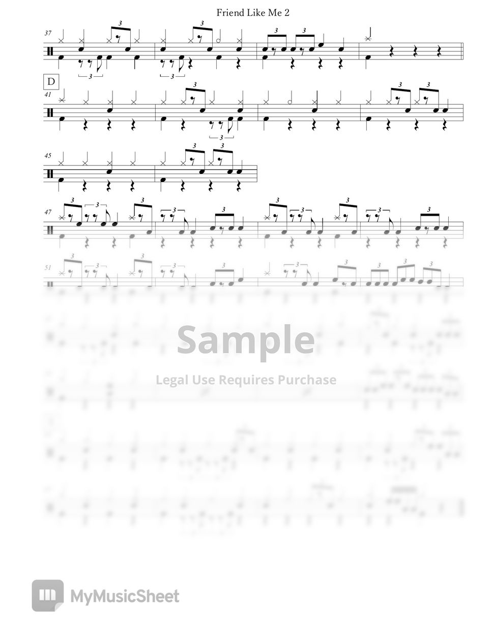 Alan Menken - Friend Like Me Sheet Music by Arkadia Drums