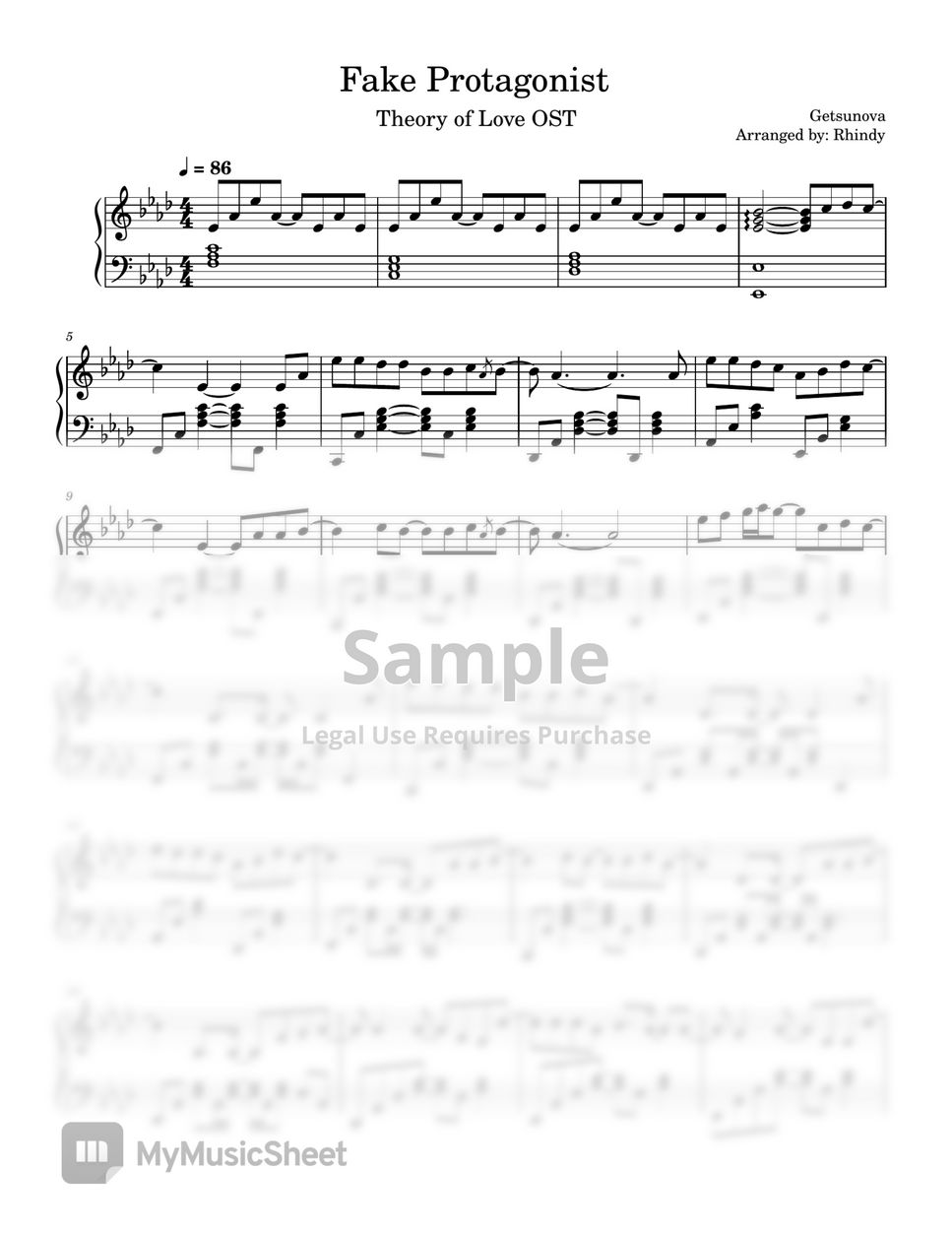 Getsunova - Fake Protagonist Sheets by Rhindy