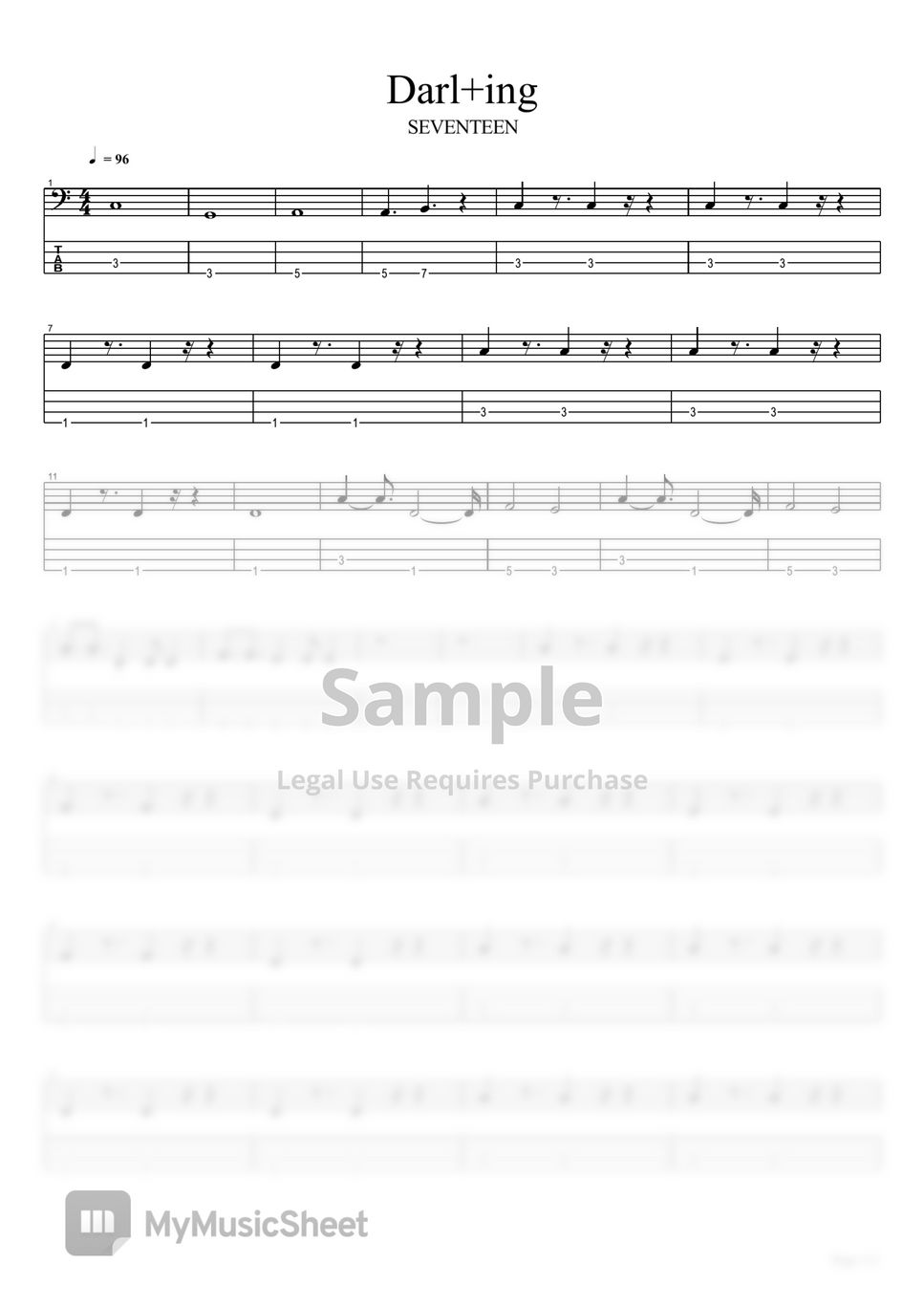 SEVENTEEN - Darl+ing TAB+1 Staff by TUNA CRACKER