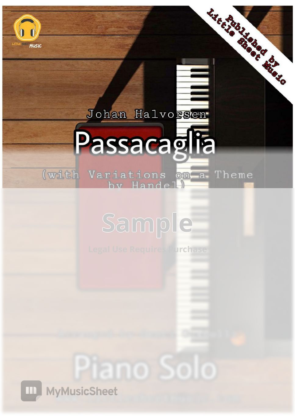 Johan Halvorsen - Passacaglia (with Variations on a Theme by Handel) 악보 ...