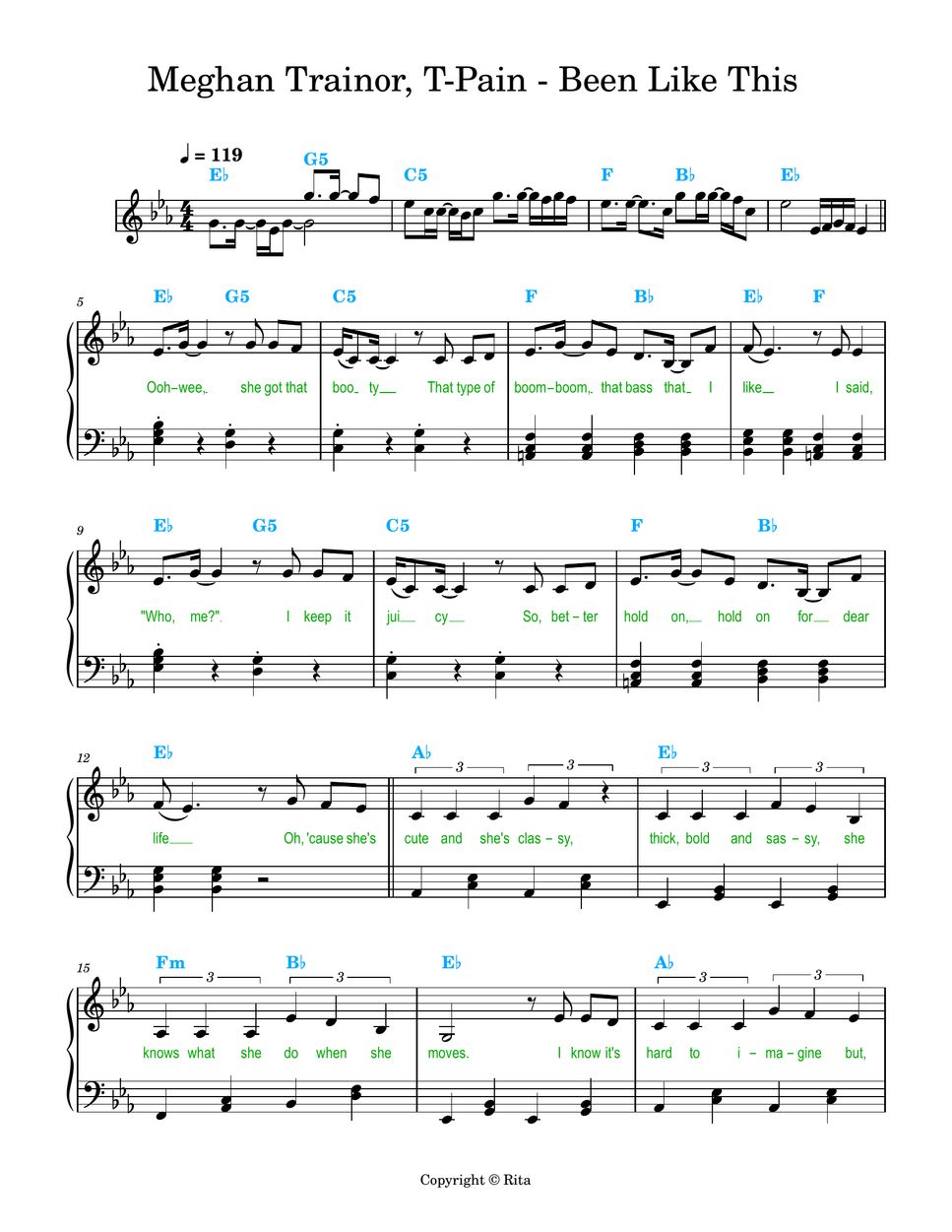 Meghan Trainor - Been Like This featuring T-Pain (With lyrics and ...