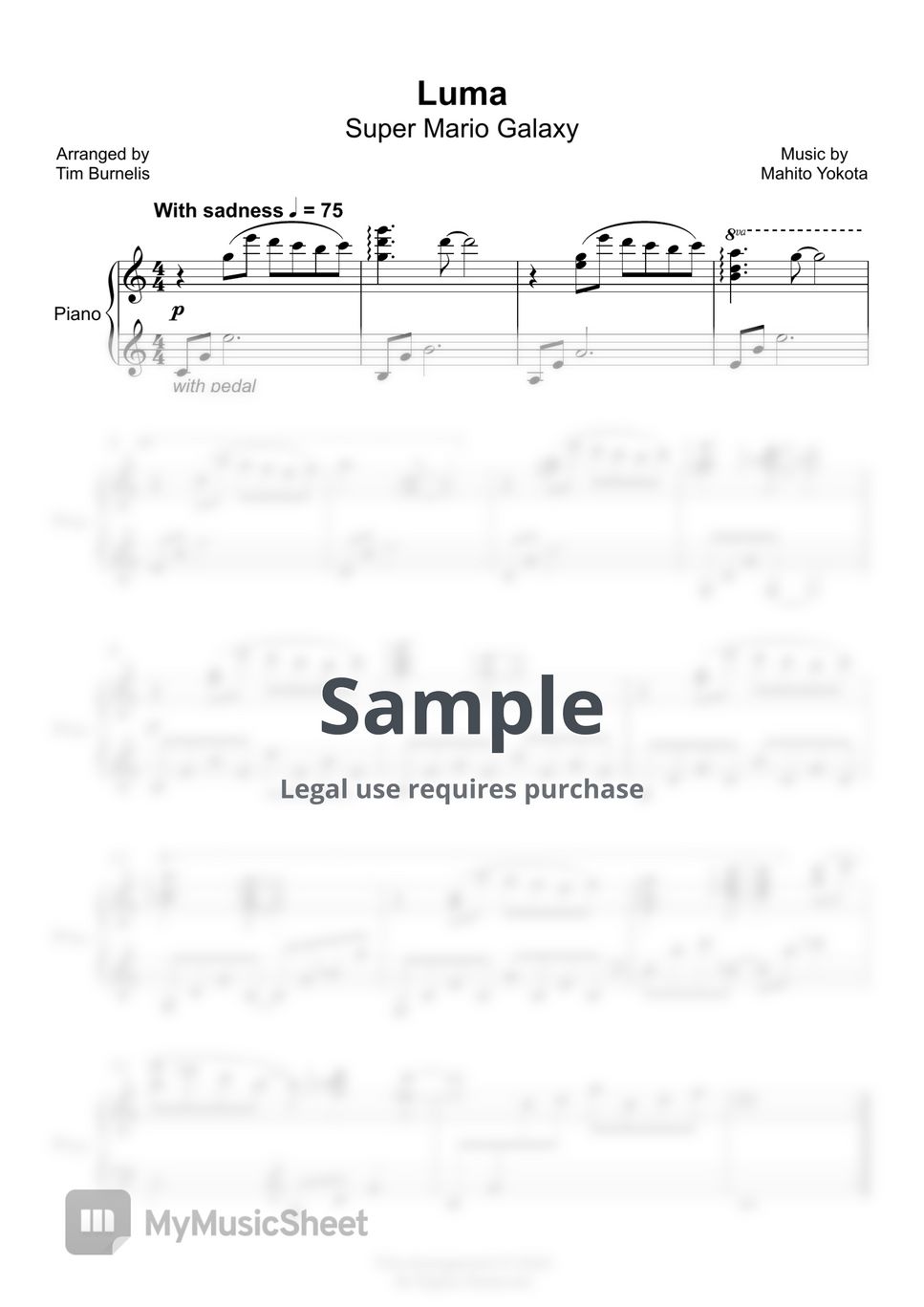 Super Mario Galaxy - Luma Sheets by Tim Burnelis