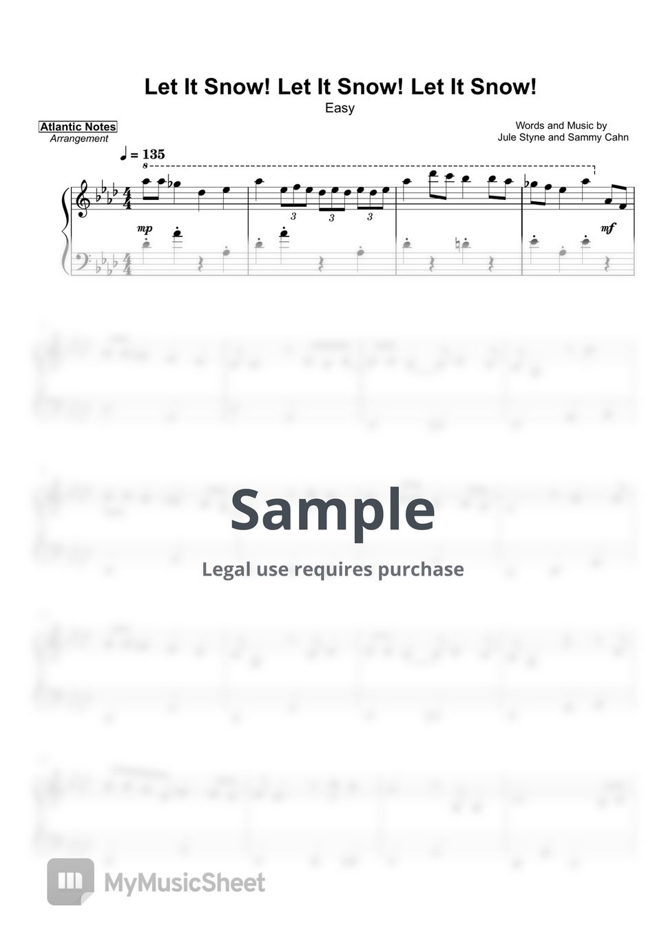 Dean Martin - Let It Snow! Let It Snow! Let It Snow! (Christmas) Sheets ...