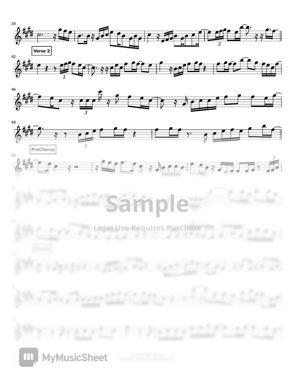 Michael Jackson - You Rock My World - Alto Saxophone Cover 악보