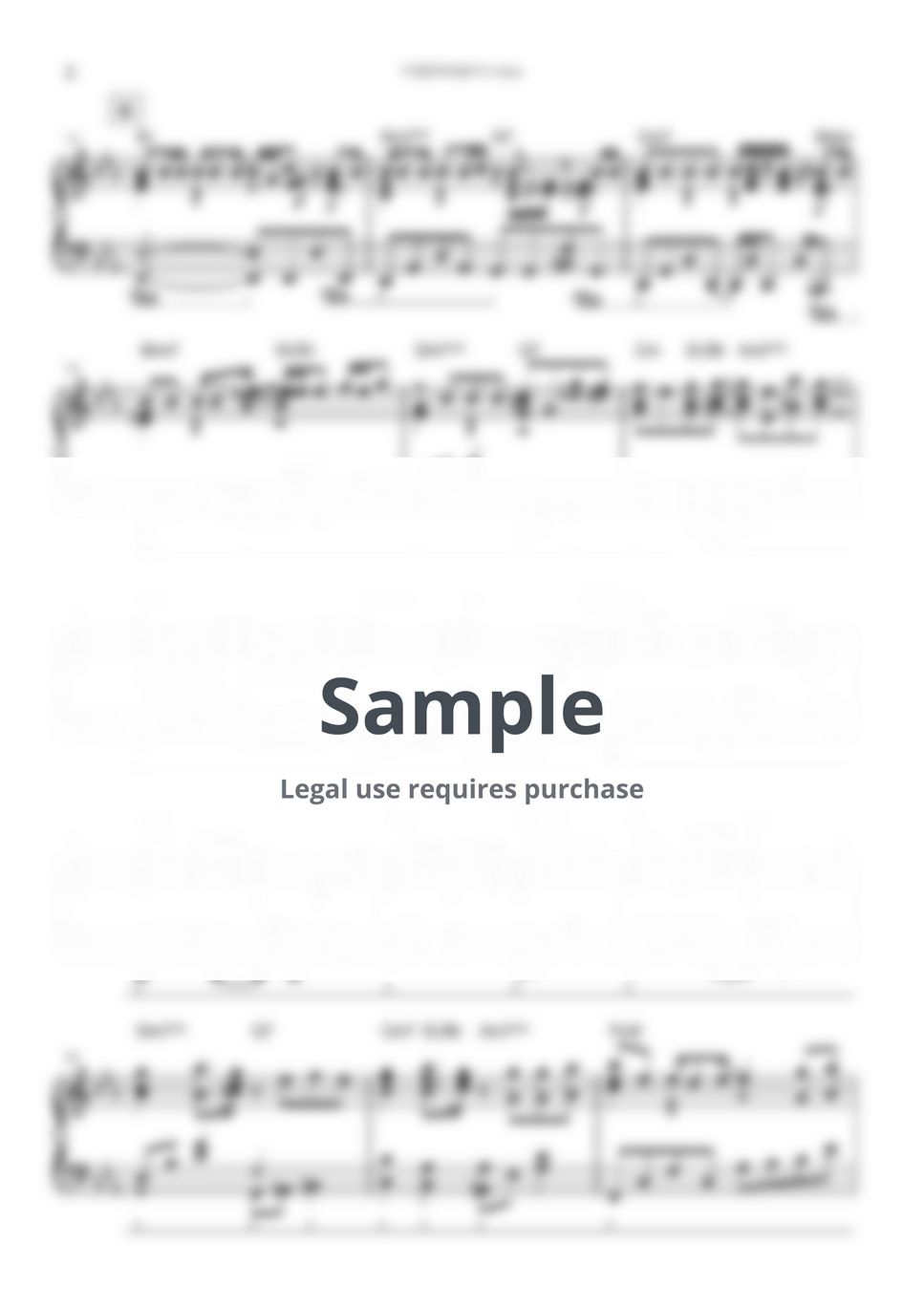 Official髭男dism - 115万キロのフィルム Sheet Music by シータピアノ