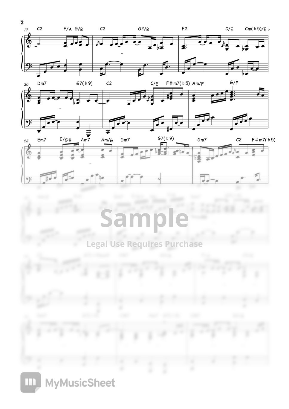 이혁진 주가 일하시네 C Key Hoja By 생명의건반